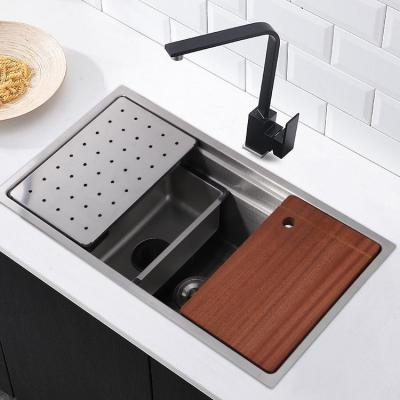 China SONSILL 0.95MM Thickness Luxury Single Bowl Kitchen Sink 304 Stainless Steel à venda