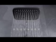 Black Modern Hotel Bathroom Mixer Shower Faucet System Stainless Steel Wall Shower Set
