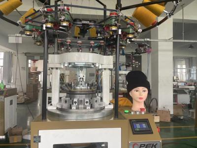 Cina Macchina di maglieria per cappelli a costole Opek computerizzata per la produzione di cappelli a costole 1X1 2X1 2X2 in vendita