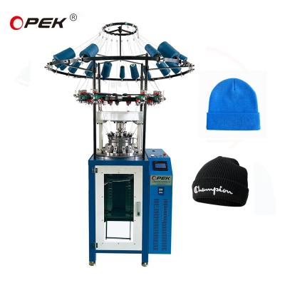 Cina Controllo completamente computerizzato OPEK High Speed Rib Hat Cap Beanie Circular Knitting Machine in vendita