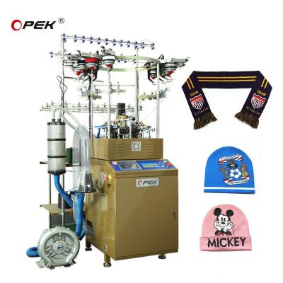 Cina OPEK senza cuciture manicotto di costole cappello circolare cappello sciarpa macchina da maglieria con allarme completamente automatico in vendita