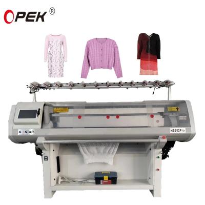 Cina Advanced 52 pollici larghezza a maglia doppio sistema piatta macchina a maglia per colletto da maglia in vendita