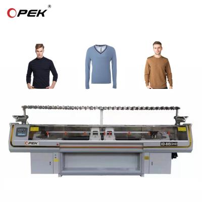 China Volledig Jacquard Flat Knitting Machine 650 KG Double System 52 inch voor thuisproductie Te koop