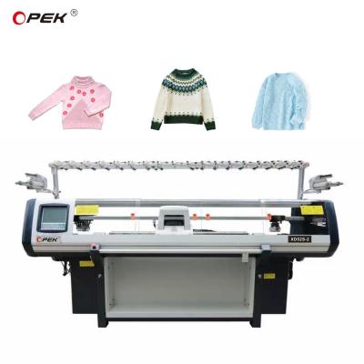 China Breien schoenen bovenkant/trui/hoed met volledig Jacquard 52 inch Flat Knitting Machine Te koop