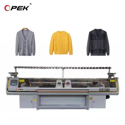 China Dubbel systeem 52 inch platte kasjmier brei-machine Perfect voor het breien van schoenen boven Te koop