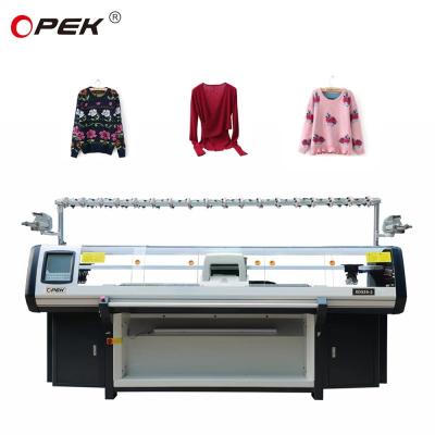 China 9gg Gauge Three System Volledig gecomputereerd Jacquard Sweater Flat Knitting Machine Te koop