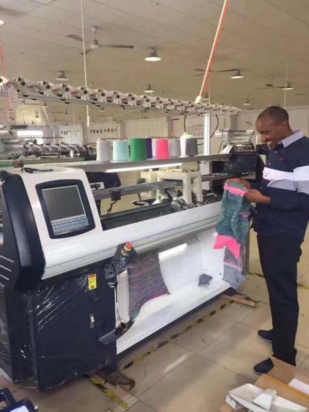 High Productivity Fully Jacquard Flat Knitting Machine for Polo T-shirt Collar and Cuff