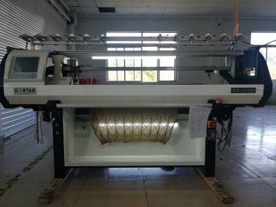 China Vollständig gestaltete Strickwaren Doppelsystem 52 Zoll Flachstrickmaschine Strickmethode zu verkaufen