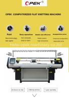 China Efficiently Produce Knitted Products with 3 System Computerized Flat Knitting Machine for sale