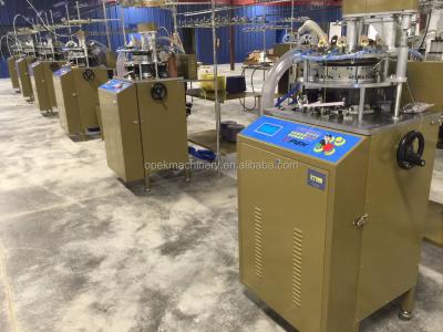 China Máquina de fabricação de cordas de cabelo de tricô circular altamente amarela Controle totalmente computadorizado à venda
