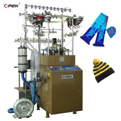 China Máquina de tejido digital de alarma totalmente automática para bufanda de sombrero de punto en estilo warp en venta