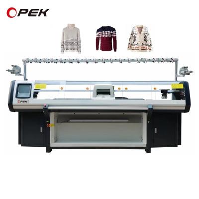 China Mehrfachmaß 8-10-12 Doppelsystem computergestützte Flachstrickmaschine für Jacquard-Pullover zu verkaufen