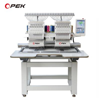 Cina 1200 RPM Velocità massima 2 Testa Macchina di ricamo computerizzata Ideale per i negozi di abbigliamento in vendita