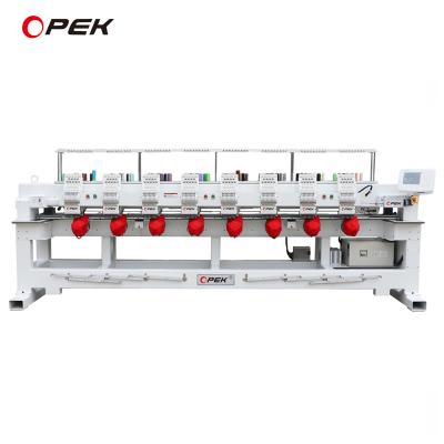 중국 ISO/CE 인증 Opek 8 헤드 산업용 12/15 바늘 컴퓨터 400*500mm 평면 수직 기계 판매용