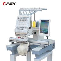 China 60*60cm Worktable Size Computerized Embroidery Machine for Flat Cap Hat T-shirt LOGO for sale