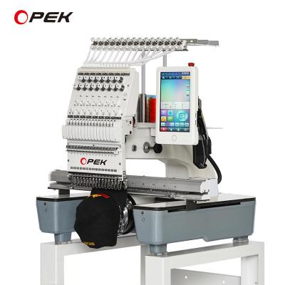 China Language 14 Languages Support OPEK Single Head Computerized Embroidery Machine for Home for sale
