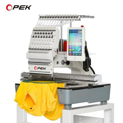 China Language 14 Languages Support OPEK Single Head Computerized Embroidery Machine for Home for sale
