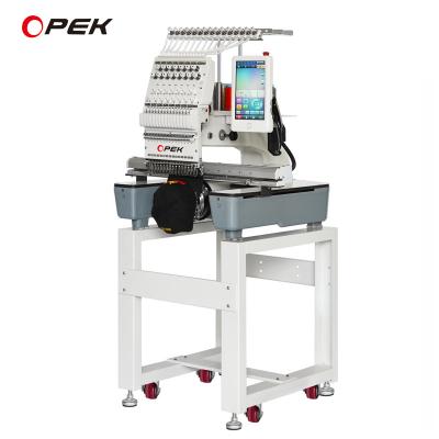 China Computerized OPEK Single Head Embroidery Machine voor het maken van T-shirts met cap Te koop