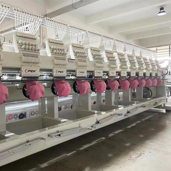 Quality High Speed OPEK 12 Heads Embroidery Machine for T-shirt Cap Hat Flat Industrial for sale