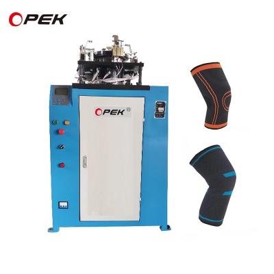 China Max RMP 120 RMP High Speed 4 Color Jacquard Computerized Knee Cap Knitting Machine for sale