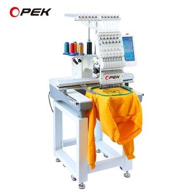 Cina 110V-220V OPEK Single Head Hat Embroidery Machine con touch screen Dahao 10inch A15 in vendita