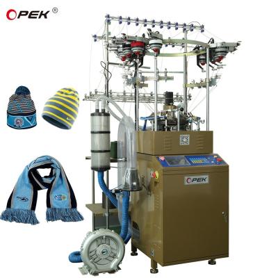China Fully Auto Alarm Circular Knitting Machine for Scarf Cap Hats Production at Home for sale