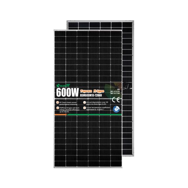 Quality Manufacture N-type Topcon Bifacial Monocrystalline Solar Power Panels 500W 550W 570W 580W 585 Watt 590Watt Best Solar Panel for sale