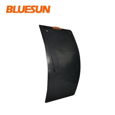 China Flexible Shingle Solar Panel Monocrystalline Semi-flexible Solar Panel 100 Watt Solar Panel Set for sale