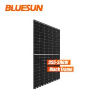 Quality Bluesun BSM375M-72HPH 375 370 Watts Half Cell Perc Mono Solar Panel with Black for sale