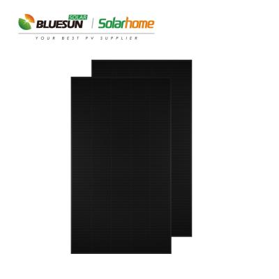 China Bluesun Full Black Shingled Solar Panel 410W 415W 425W 440W 480W All Black 425watt Solar Panel Price for sale