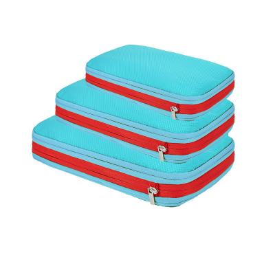 Cina Cubi di imballaggio a compressione 40x30x20 cm per bagaglio a mano Organizzatore di viaggio 3 pezzi in vendita