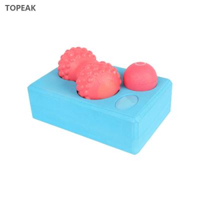 Cina Rilascio blu a 6 pollici a 8 pollici di Myofascial di stoccaggio di EVA Yoga Block Balls Pink in vendita