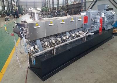 China High Temperature Engineering Plastics Polymer Twin Screw Extruder with Torque Limiter and Steel Ball Type Safety Clutch for sale