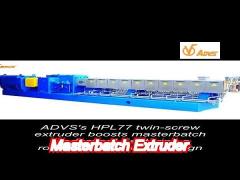carbon black plastic film extruder , masterbatch extrusion line machine