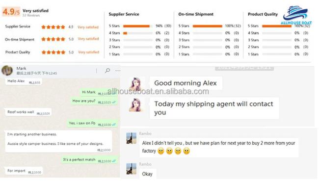 Houseboat exterior details