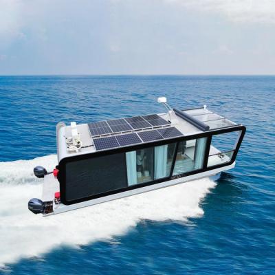 China OEM Pontoon de aluminio Casas flotantes para natación for sale