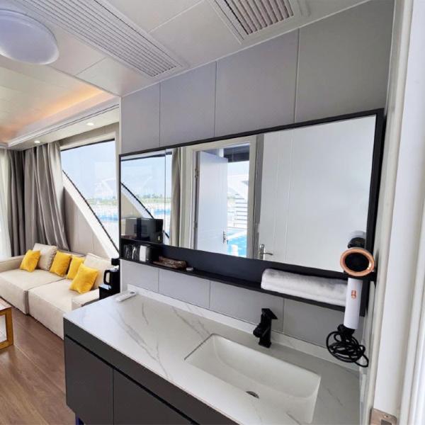Quality 6 People Aluminum Party House Boat With Multiple Bedroom For Relaxing Getaway for sale