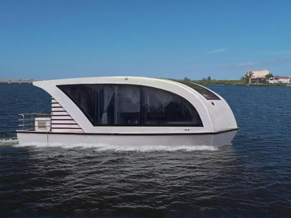 Quality Aluminum House Boat Luxury Houseboats with Bathroom For Fishing Activities for sale