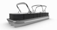 Quality Recreational And Fishing Floating Pontoon Boat 27ft With 2.3m Or 2.6m Width for sale