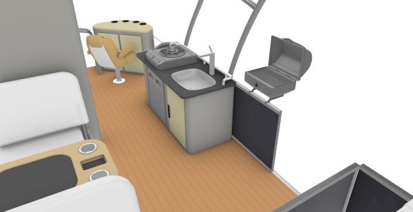 Quality Custom 2 Deck Pontoon Boat 15-19 person Capacity with Aluminum Construction for sale