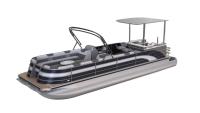 Quality 15-18 Passengers Aluminum Party Pontoon Boat Custom Recreational Pontoons 27ft for sale