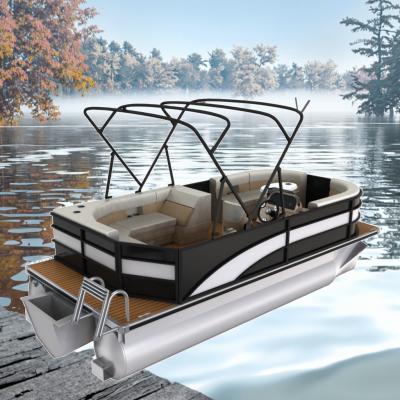 China Seagrass / EVA Floor Pontoon Party Boat 2.3m Width Luxury for sale