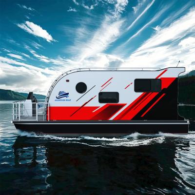 China Aluminum Luxury Houseboats With 0.735m Tube Dia And 7.9m Length for sale