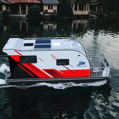 China 7.9m Length 2-6 People House Boat For Fishing Activities for sale