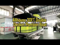 22-26 Persoon Party Barge Dubbeldekker Aluminium Pontoon Style Boot
