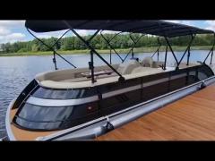 6.4m kleine visserspontonboot 7-9 personen met normaal type en sporttype