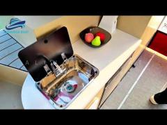 ? High-End Red Double-Deck Pontoon Boat Sea Trial | Slide | Bar | Bathroom | Full Tour