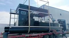 Double-Deck Pontoon Boat | Restroom | Storage | Sound System | LED Ambient Lights | Shipping Day