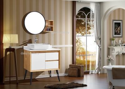 China Luxury Mitre Joint Blum Hardware Solid Wood Vanity Units For Bathrooms for sale