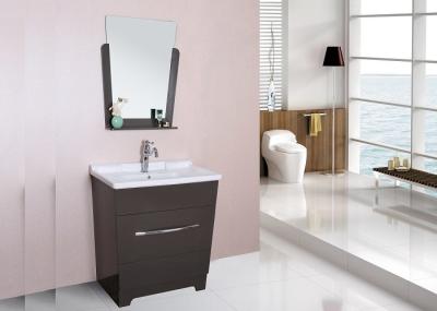 China Upper Big Down Small Corner Bathroom Vanity Irregular Shape High Gloss Finish for sale